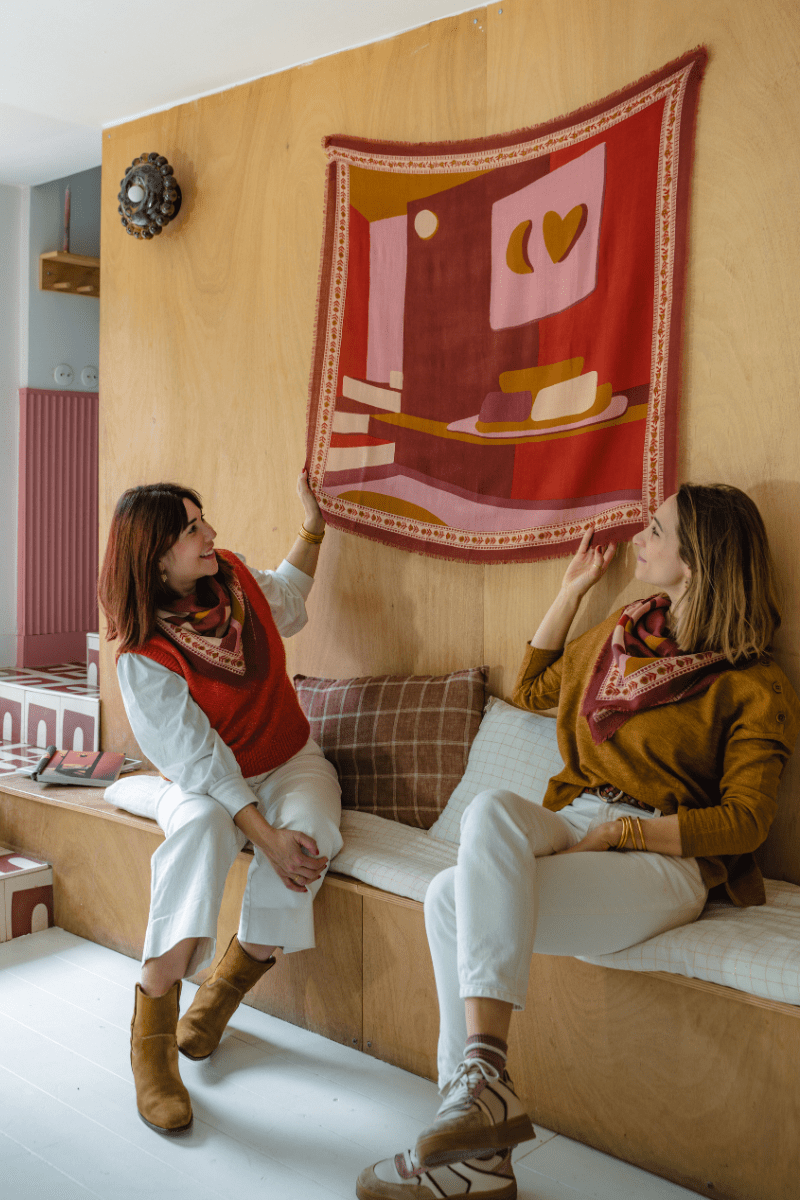 Foulard laine - Boulbar x Juliana De Giacomi